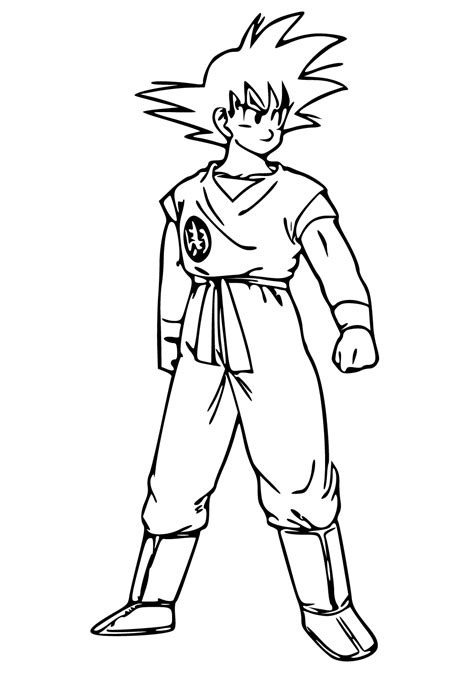 Dibujos De Goku Para Colorear E Imprimir Gratis