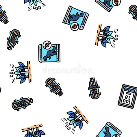 Future Techology Digita Modern Vector Seamless Pattern Stock Vector