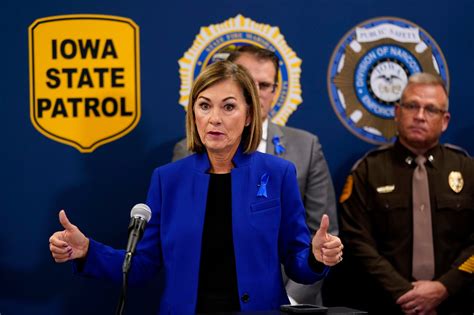Kim Reynolds Iowas Influential Governor Expected To Endorse Desantis