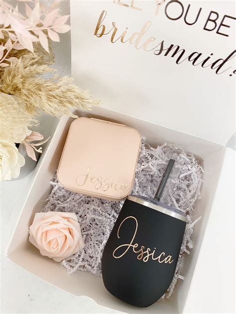 Bridesmaid Proposal T Box Set Bridesmaid Stainless Steel Tumbler