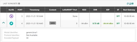 Viewing The Payloads Of The Devices ThingPark Enterprise Documentation