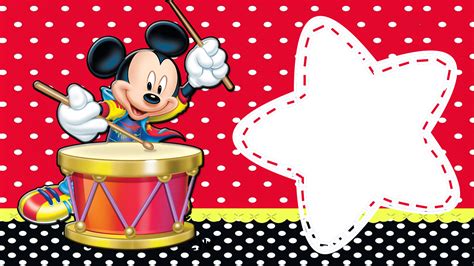 Huellas Educación Especial Marco De Fotos Mickey Mouse