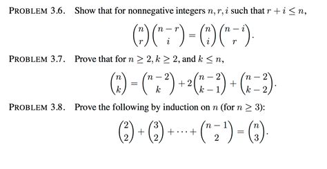 Solved Show That For Nonnegative Integers N R I Such That Chegg