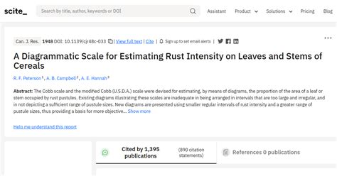 A Diagrammatic Scale For Estimating Rust Intensity On Leaves And Stems