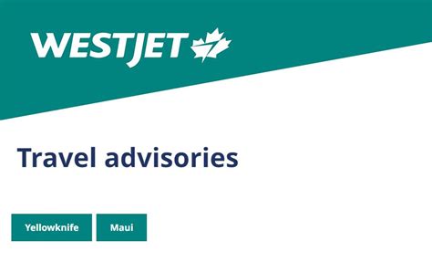 Apg Uk On Linkedin Westjet Travel Advisory Page New