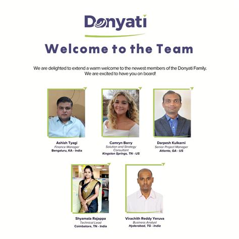 Donyati On Linkedin Welcometotheteam Donyati Newhire Joiningus