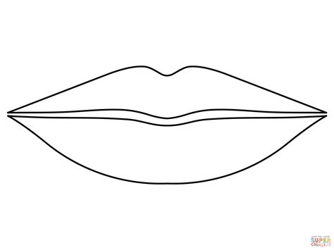 Lip Coloring Page Free Printable Coloring Pages