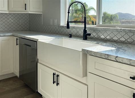 Coastal White Shaker Cabinets
