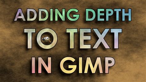 Adding Depth To Text In GIMP Tutorial Outlines Strokes Shadows