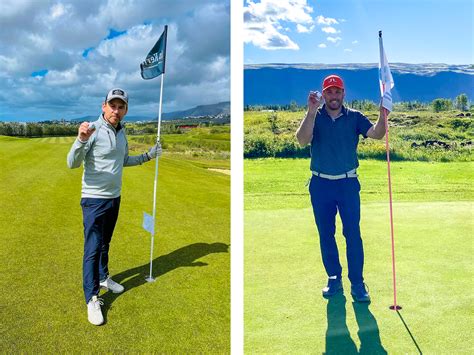 Halli Mello Og Þröstur Með Albatross Kylfingur