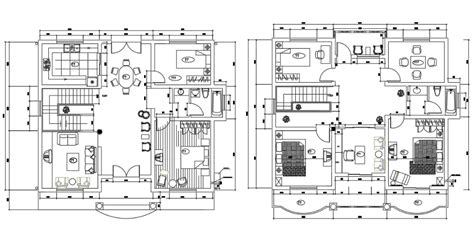 Plan Elevation And Sectional Detail Of Housing Block 2d View Layout File In Autocad Format Artofit