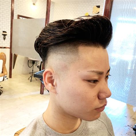 ポンパドールスタイル 豊中バーバー 大阪バーバー 男性・メンズ専用ヘアサロンは大阪の【サードプレイス Third Place 】