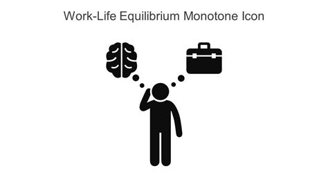 Work Life Equilibrium Monotone Icon In Powerpoint Pptx Png And Editable