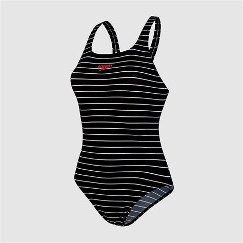 Women S Endurance Striped Medalist Swimsuit Speedo UK