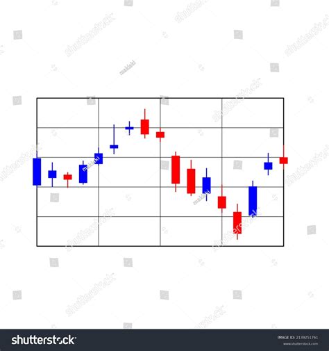 Stock Price Forex Chart Illustration White Stock Vector Royalty Free