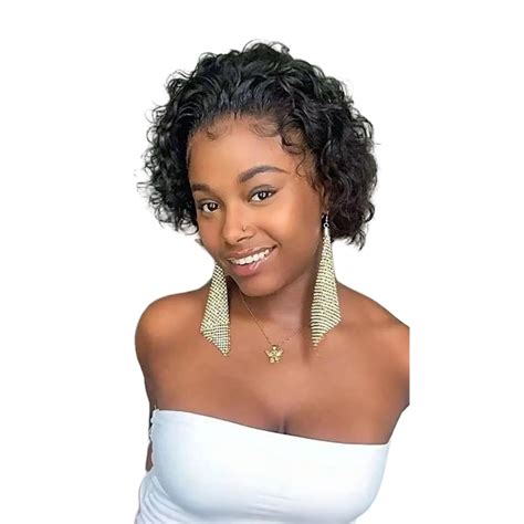 Vsp Pixie Cut Short Wig Glueless Wig Brazilian Bob Curly Wig 13x1 Lace Shop Today Get It