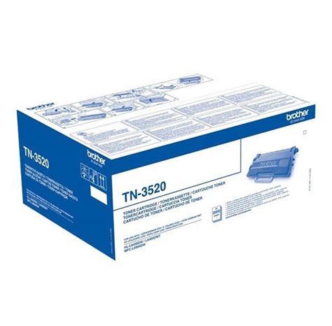 Brother TN 3520 - Black Toner - For ( HL-L6400 - MFC-L6900 - MFC-L6970 ...