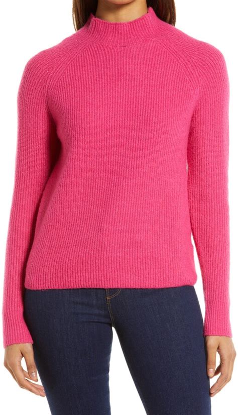 Halogen Mock Neck Sweater Shopstyle
