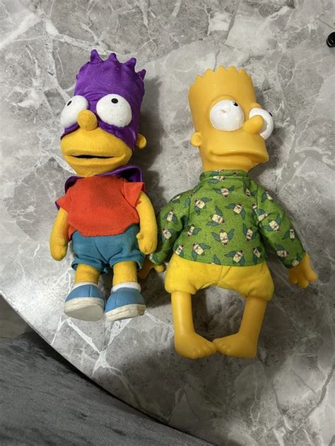 The Simpsons Bart Simpson Doll Bundle Bartman And 13” Krusty Pj Rare