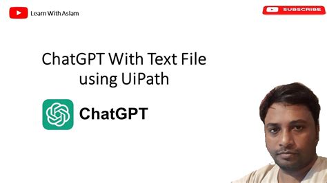 Textfile With Chatgpt Using Uipath Openai Youtube