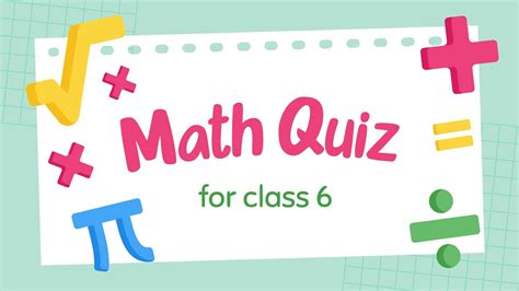 Maths Quiz For Class 6 60 Questions And Answers Indiafolks