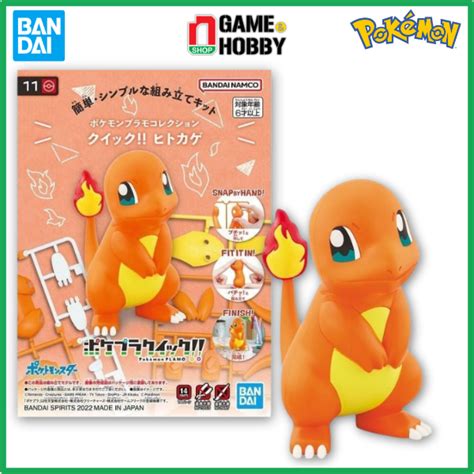 MÔ HÌnh LẮp RÁp Charmander Pokemon Plamo Collection Quick ChÍnh HÃng