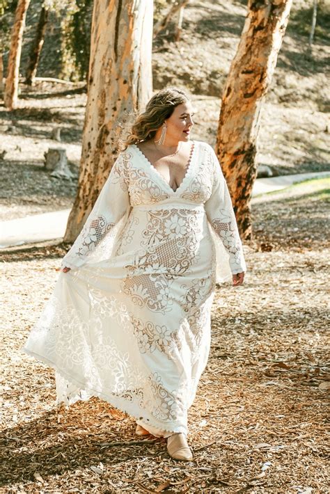 Plus Size Boho Wedding Dress