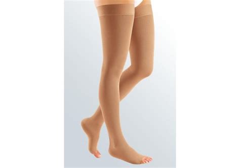 Thigh High Compression Stockings Medi Flat Knit Stockings