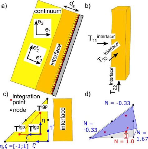 a schematic of the global and local coordinate system b mapped