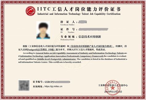 Postgresql数据库管理员认证培训pgca初级认证pgcp中级认证 工信部人才交流中心颁发证书