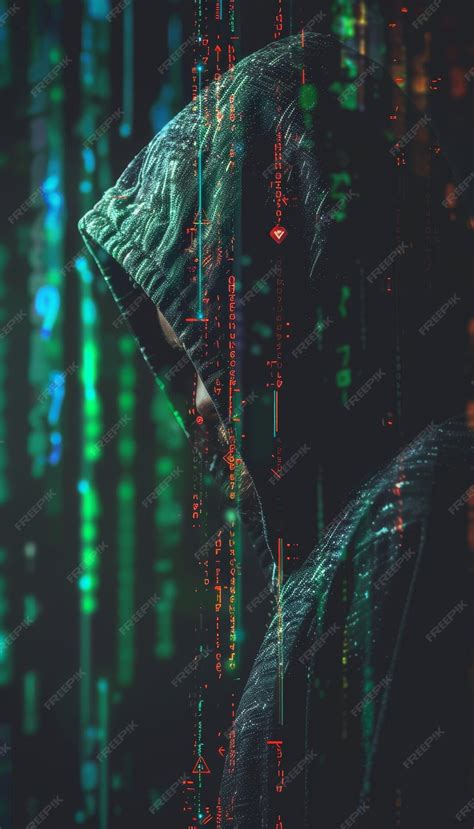 cybersecurity and tech security concept in digital animation and code running environment