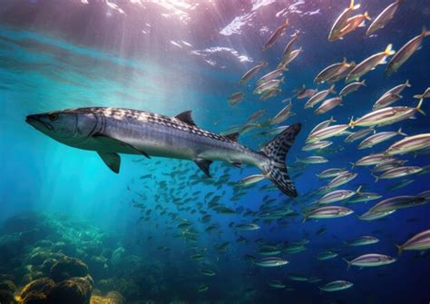 Premium Ai Image Barracuda A Large Predatory Rayfinned Fish