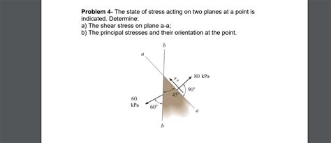 Answered Problem 4 The State Of Stress Acting… Bartleby