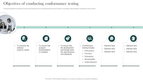 objectives of conducting conformance testing compliance testing ppt