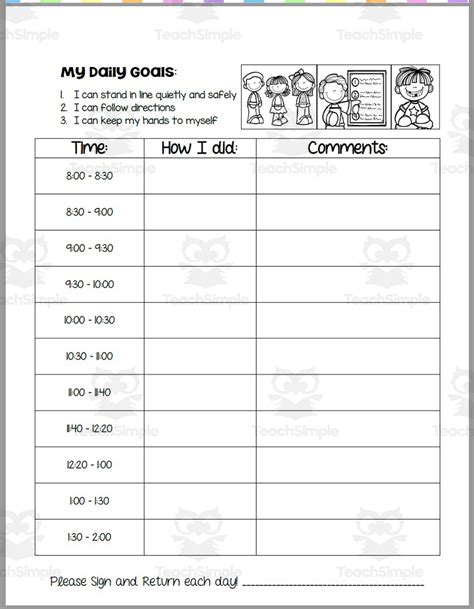 Behavior Management Charts And Forms By Teach Simple