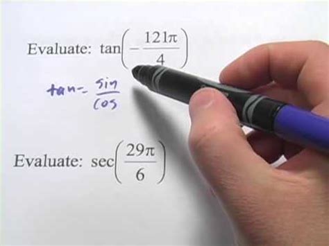 Find Exact Values Of Trig Functions YouTube