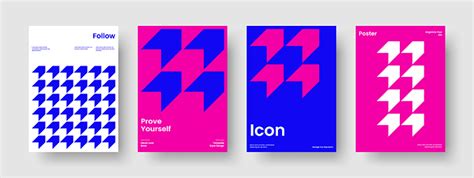 Template Presentasi Bisnis Geometris Desain Poster Abstrak Tata Letak