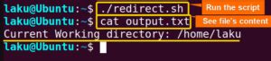 How To Write The Output To A File In Bash Script Practical Cases