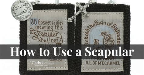 How To Use The Scapular The Catholic Company