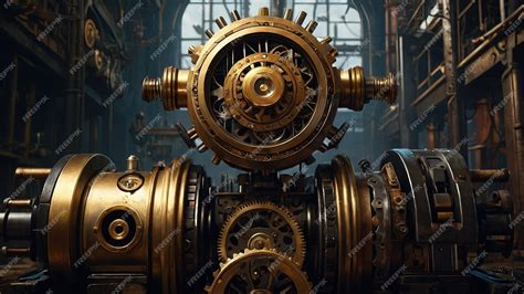 Premium Photo A Meticulously Crafted Steampunk Automaton