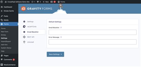 Get To Know Gravity Forms Email Blacklist CrossPeak Software