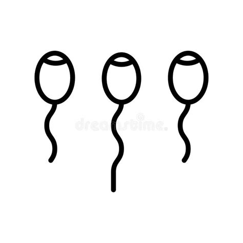 Vecteur Dicône De Spermatozoïde Disolement Sur Le Fond Blanc