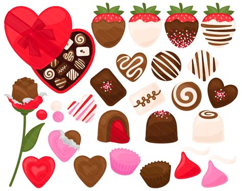 Valentine Chocolates Png Clipart Valentines Day Bon Bons Truffles
