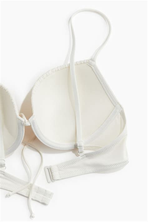 Push Up Bikini Top White Ladies Handm Us