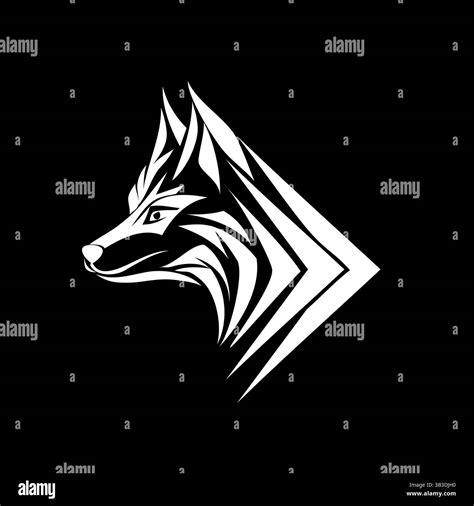 Illustration Of A Wolf Head Symbol Perfect For Badge Labels Logos T