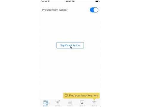 Elissa Displays A Notification On Top Of A Uitabbaritem Or Any Uiview Anchor View To Reveal