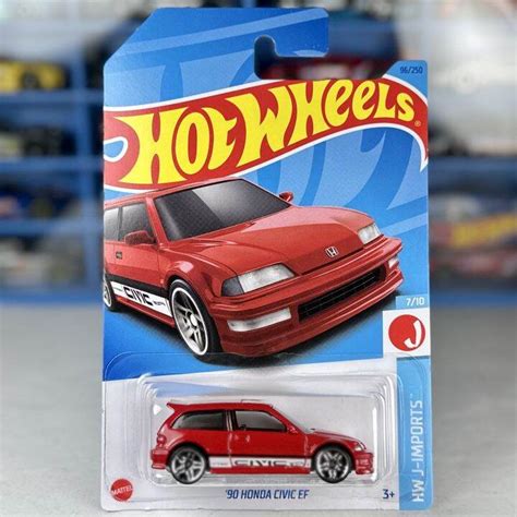 Hot Wheels 90 Honda Civic Ef Hw J Imports 710 Japan Card Lazada