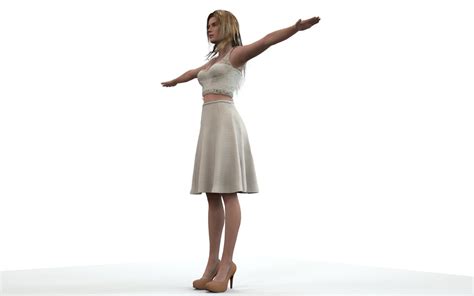 Women T Pose 3d Model Cgtrader