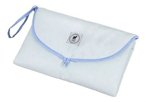 Nap Cambiador De Pañales Para Bebe Tipo Cartera Portátil Color Azul Claro MercadoLibre
