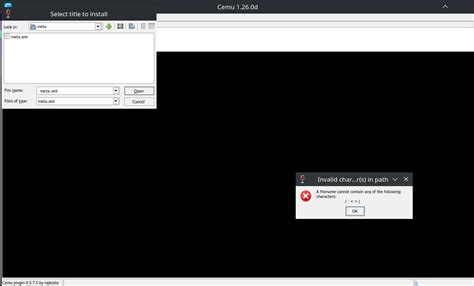 Cemu Not Installing Game On Linux I Used The Lutris Script Btw R Cemu